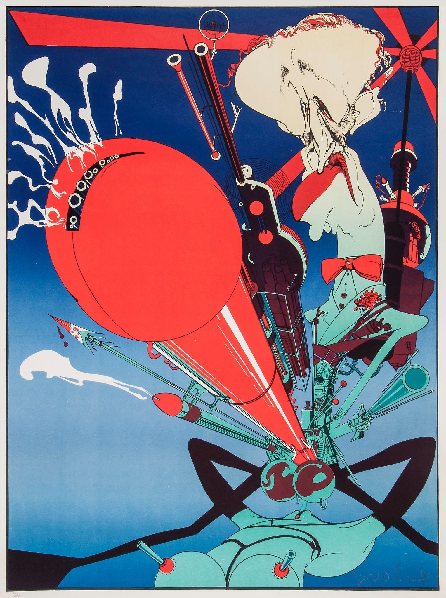 Gerald Scarfe | Ian Fleming (1970) | MutualArt