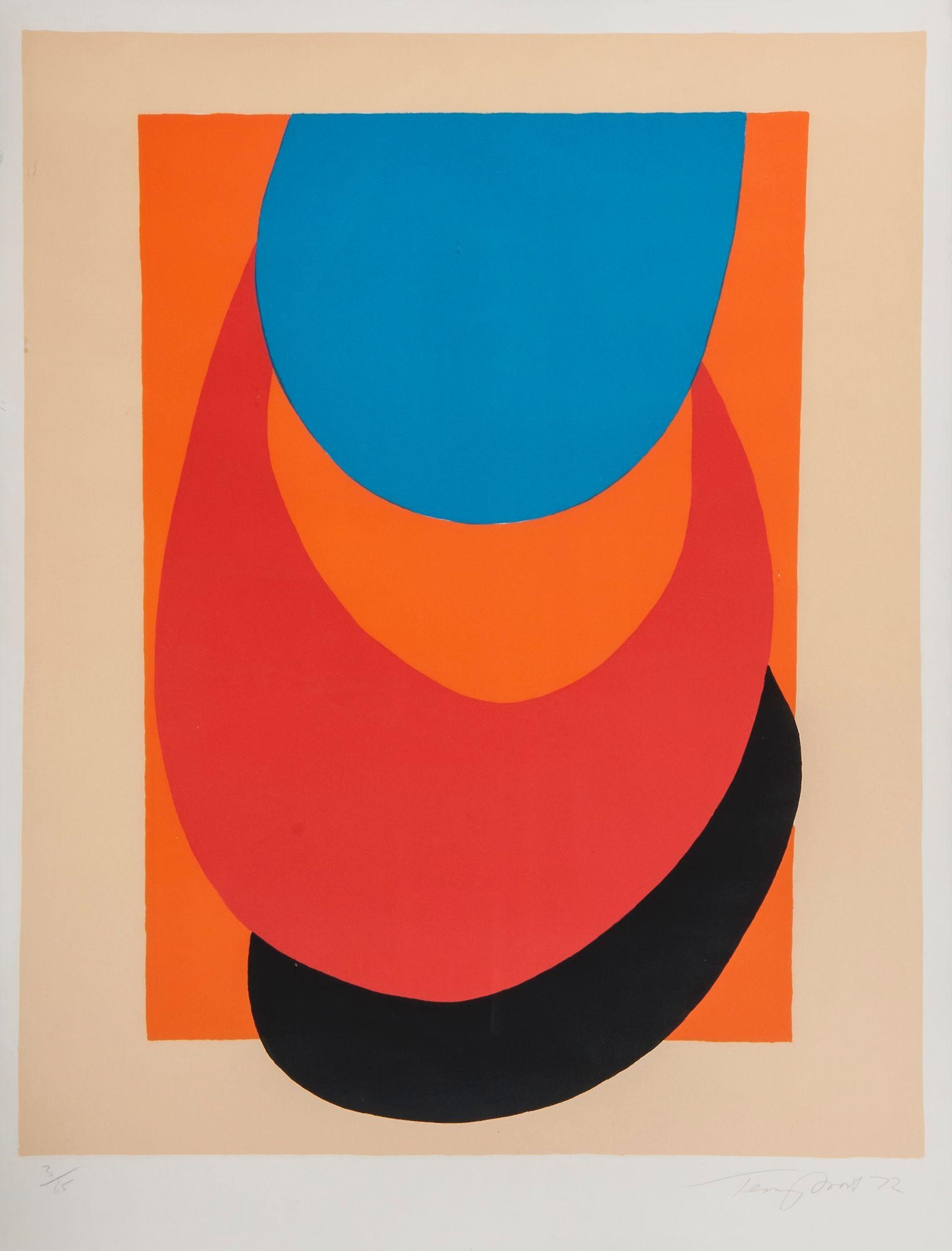 Sir Terry Frost | Straw, Orange, Blue (k.66) (1972) | MutualArt