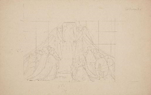 Eduard Jakob von Steinle | DESIGN FOR A MURAL WITH THE ADORATION OF AN ...