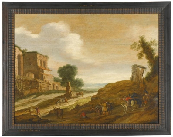 Lambert Jacobsz | JOSEPH'S BROTHERS ON THE ROAD FROM EGYPT, BEING HELD ...