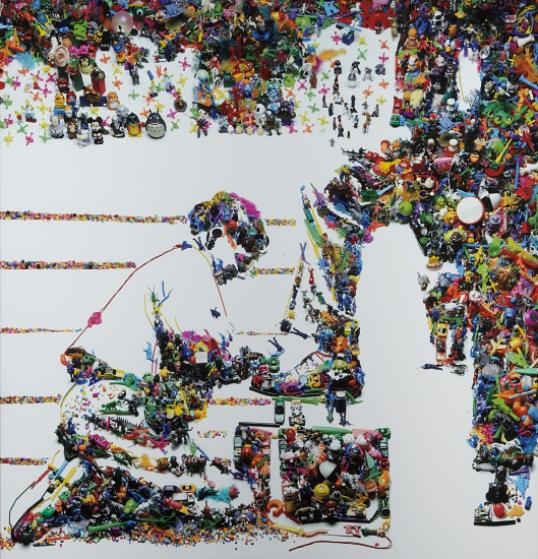 Vik Muniz | Medea, about to Kill her Children, after Eugène Delacroix ...