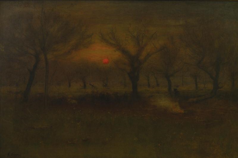 George Inness | Sunrise in the Apple Orchard (Circa 1892) | MutualArt