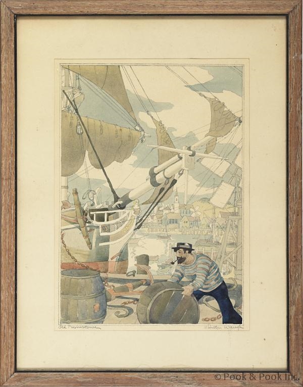 Coulton Waugh | 2 works; Old Provincetown; Howard Christy | MutualArt