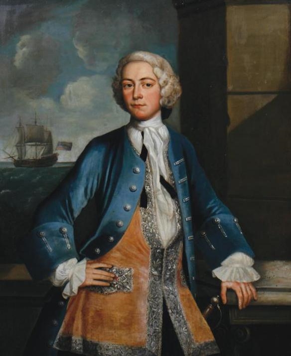 American School, 18th Century | Portrait of an Naval Officer (18th ...