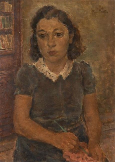 Fernand Wery | Portrait de jeune fille | MutualArt