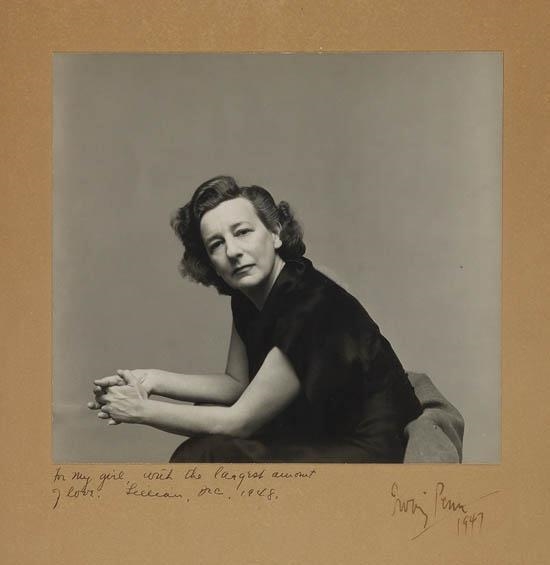 Irving Penn | Portrait of Lillian Hellman (1947) | MutualArt