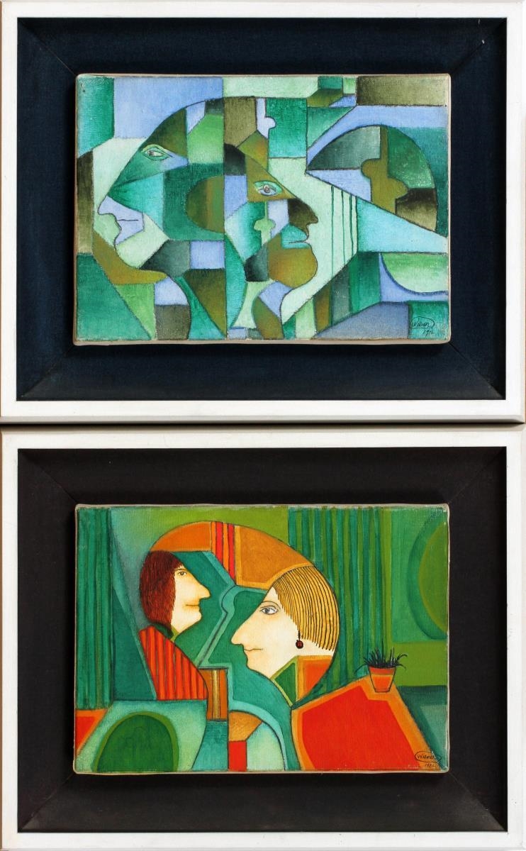 Martin Wiener | 2 works: depicts profiles (1972) | MutualArt