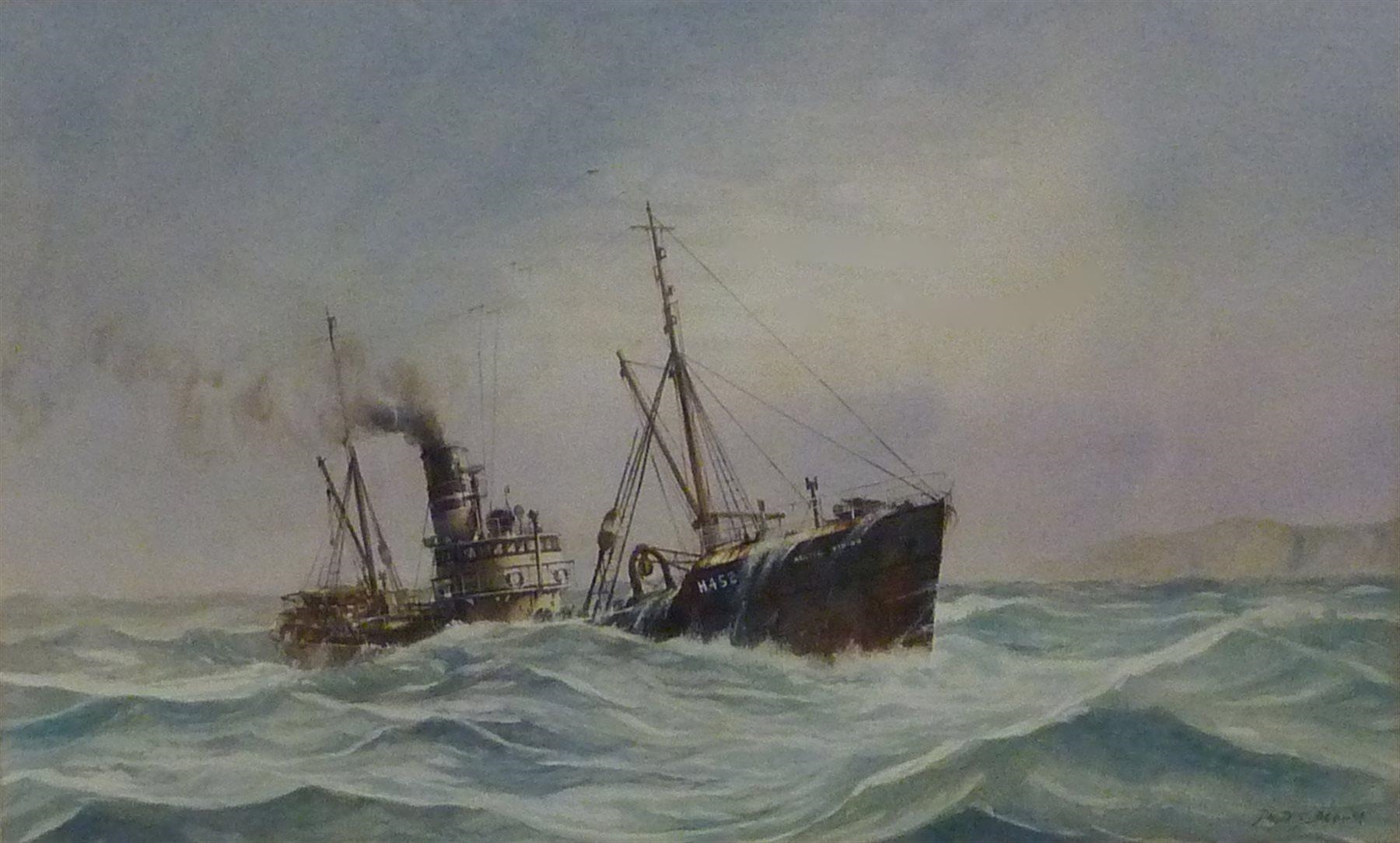 David C. Bell | Hull Trawler Arctic Viking H 452 off Flamborough (1958 ...