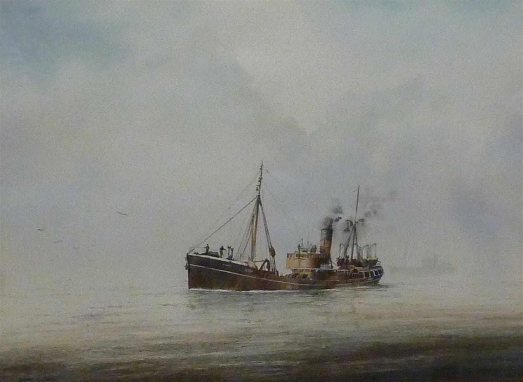 David C. Bell | Hull Trawler St. Elstan H 484 in Calm Waters | MutualArt