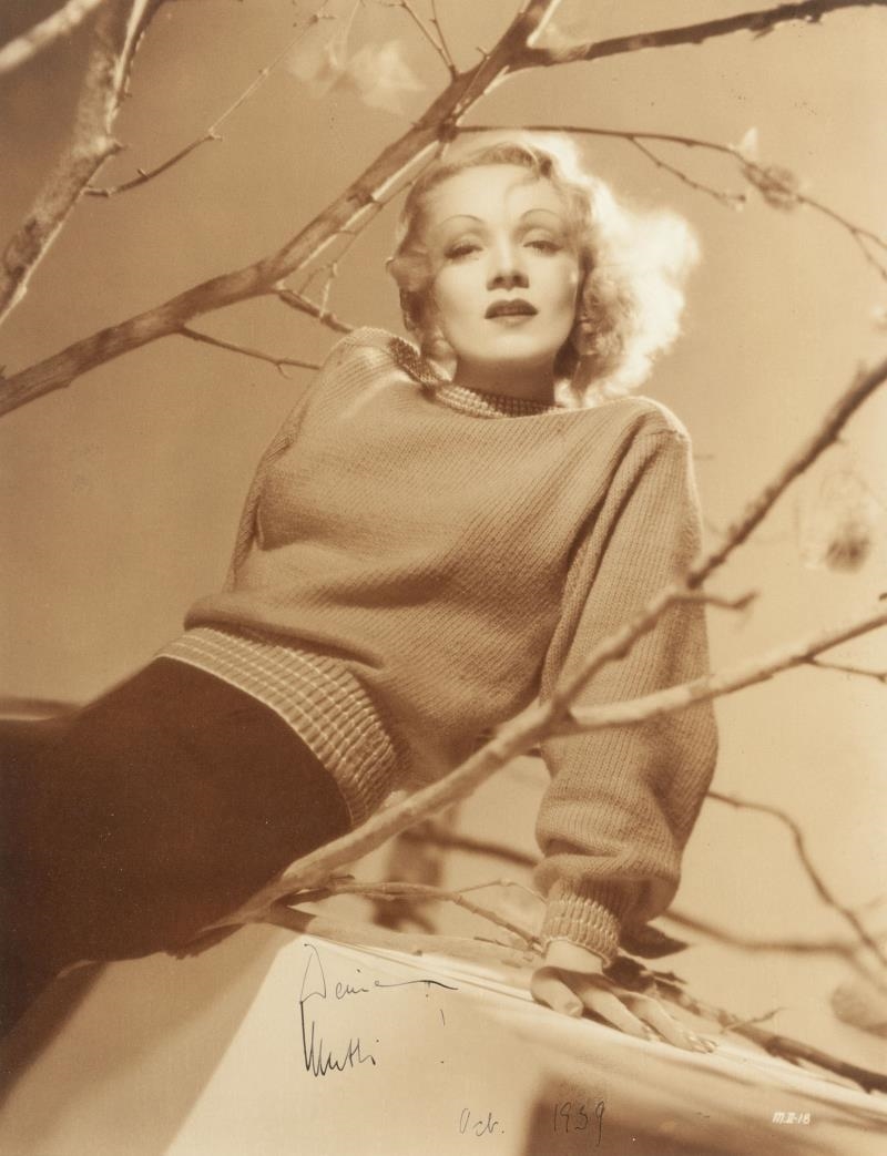George Hurrell | Portrait of Marlene Dietrich with Tree Branches (1939 ...