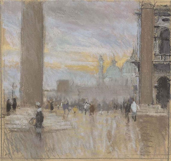 Bernard Dunstan | St Mark's Square, Venice | MutualArt