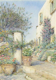 Ernest Arthur Rowe | Villa Cercola, Capri | MutualArt