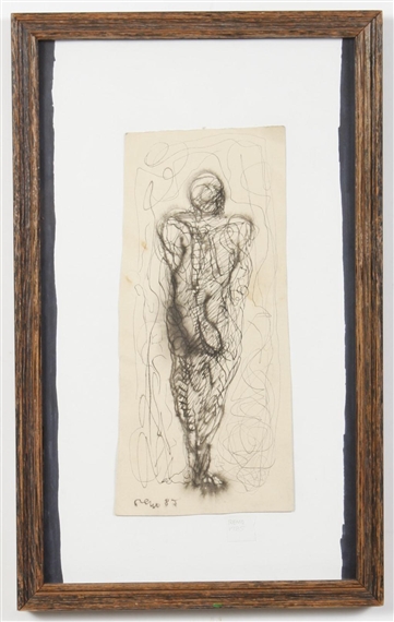 Joe Reno | Drawing of a figure (1985) | MutualArt
