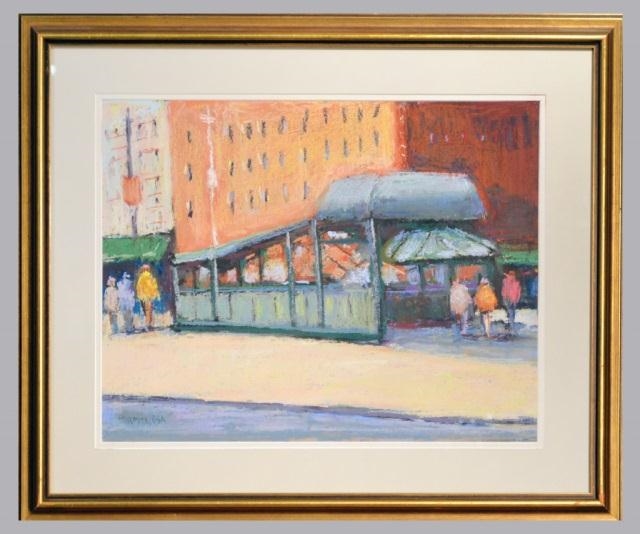 Sidney Hermel | Astor Place (Circa 1970) | MutualArt
