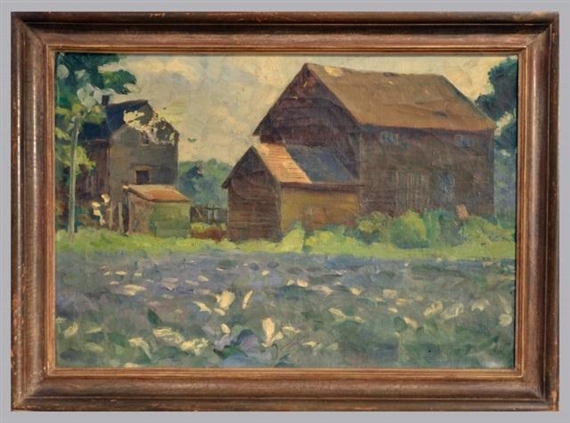 American School, 20th Century | Farmhouse landscape | MutualArt
