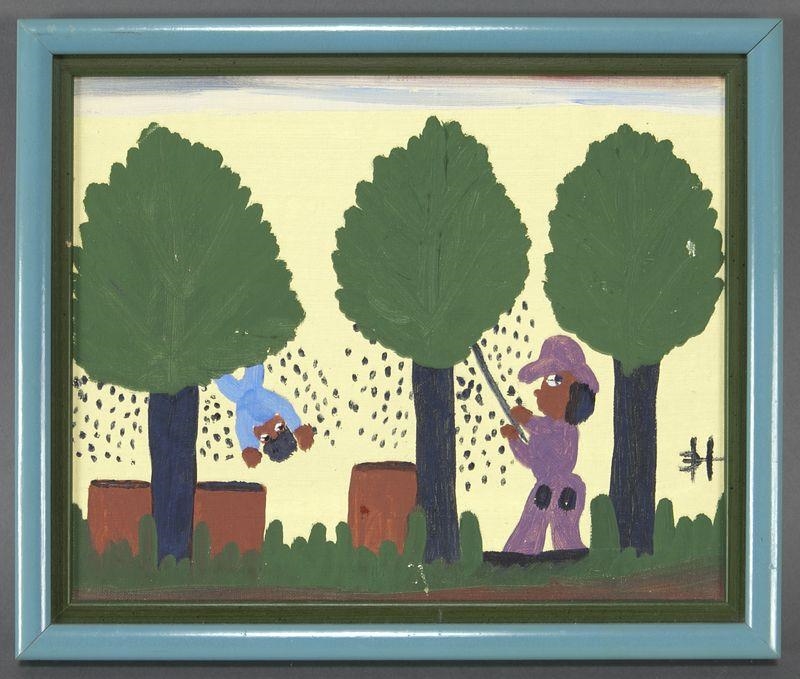 Clementine Hunter | Pecan Threshing | MutualArt