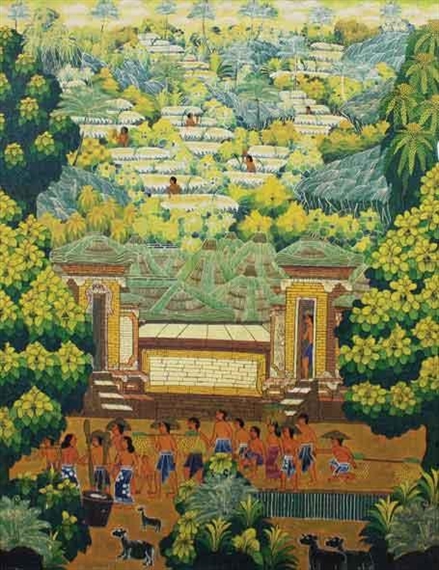 Made Putra | Balinese Rice Fields and Market | MutualArt