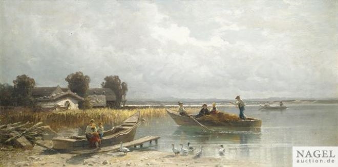 Conrad Wimmer | Landscape at Lake Chiemsee | MutualArt