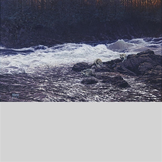 Donald Curley | Not a great place to cross (1987) | MutualArt