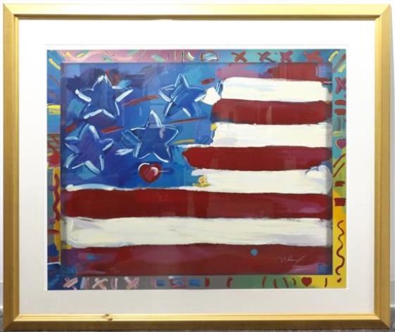 Peter Max | American Flag | MutualArt