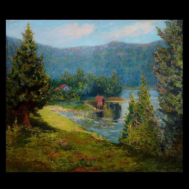 George Gardner Symons | Old Mill at Angaraack (Cornwall) | MutualArt