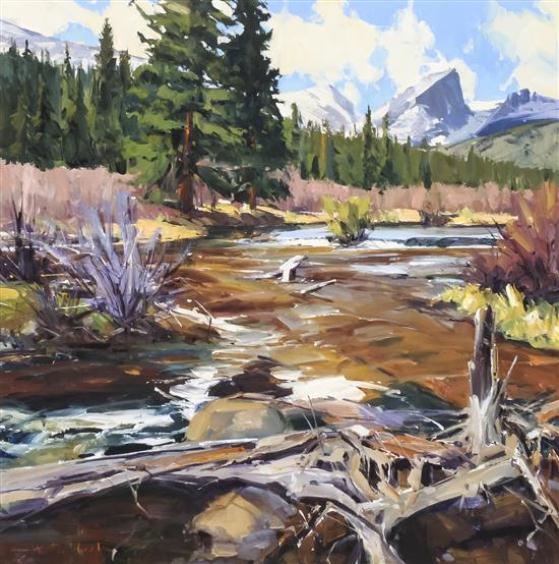 William Cather Hook | Below the Riffle | MutualArt
