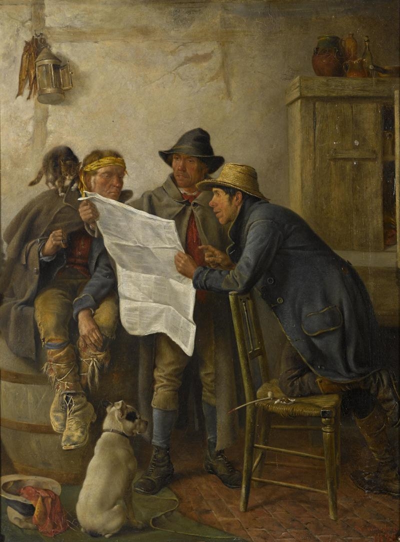 Herbert William Weekes | Exciting news (1870) | MutualArt