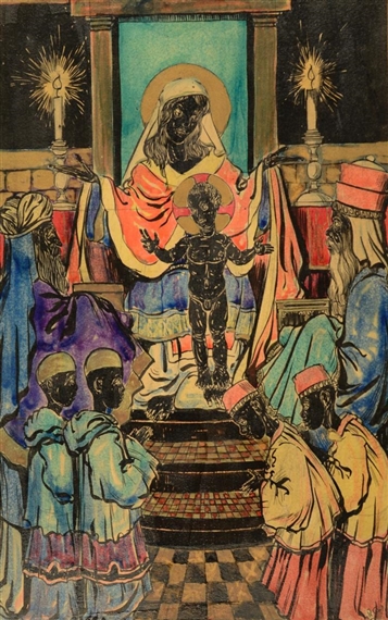 Allan Rohan Crite | Christ in the Temple of Jerusalem | MutualArt