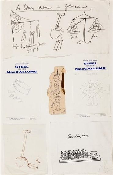 George Wyllie | A DAY DOWN A GOLDMINE | MutualArt