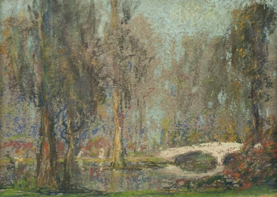 William Posey Silva | Bridge in a landscape | MutualArt