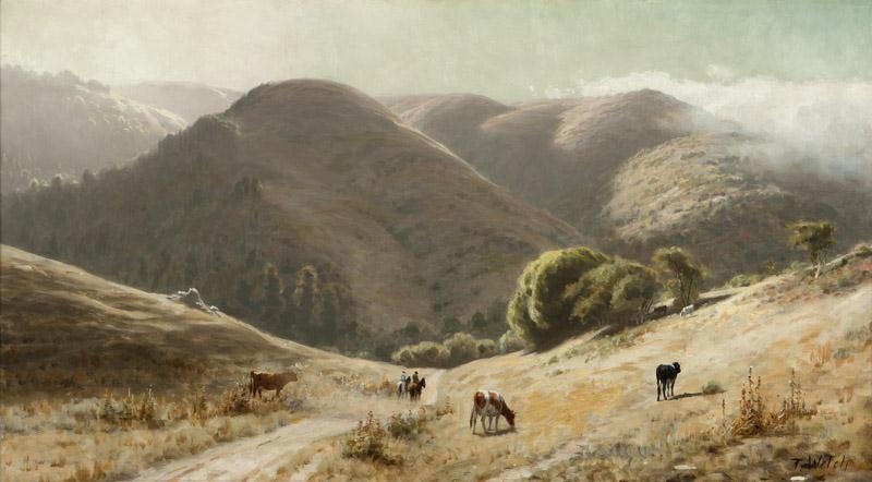 Thaddeus Welch | Path through summer landscape | MutualArt
