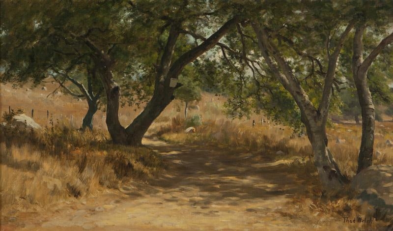 Thaddeus Welch | Path through summer landscape | MutualArt