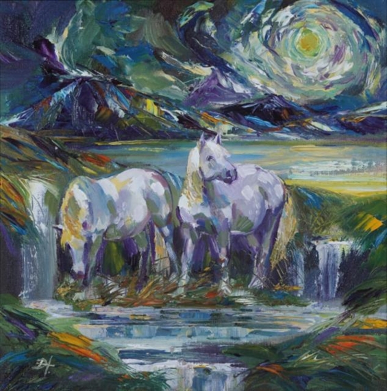 Douglas Hutton | GREEN MOON, CONNEMARA | MutualArt