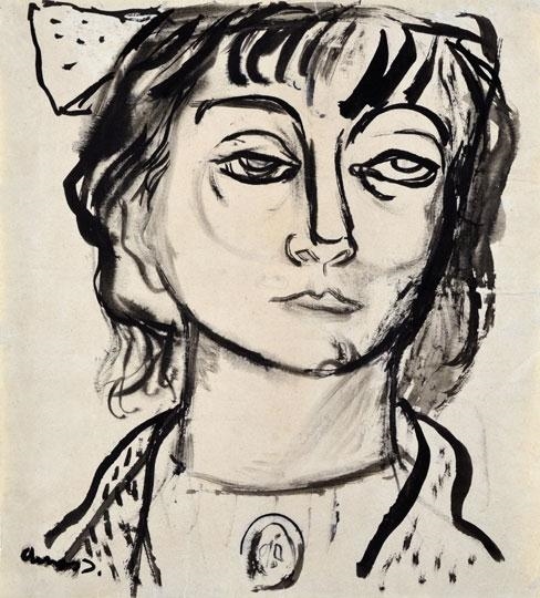 Imre Ámos | The Portrait of Margit Anna | MutualArt