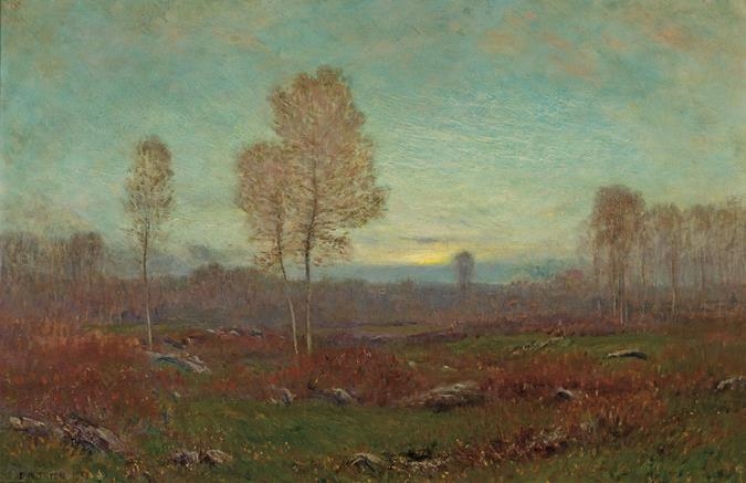 Dwight William Tryon | Landscape at Dusk | MutualArt