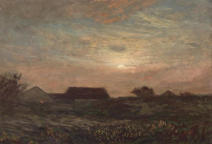 Dwight William Tryon | Sunlight Through the Clouds (1906) | MutualArt