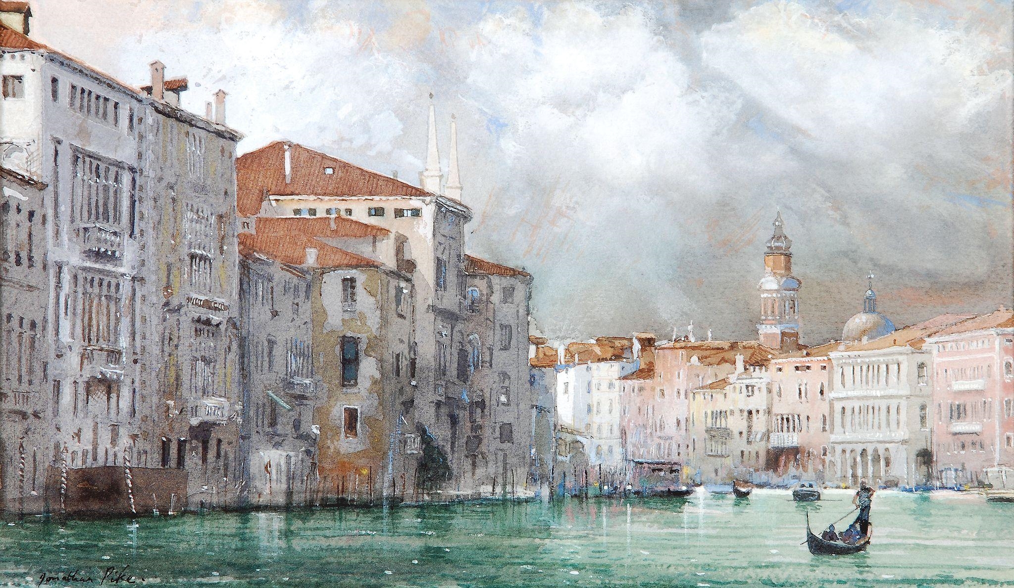 Jonathan Pike | The Grand canal, Venice | MutualArt