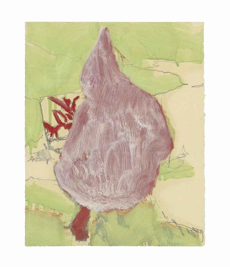 Peter Doig | Figure in Mountain Landscape (Study) (1998) | MutualArt