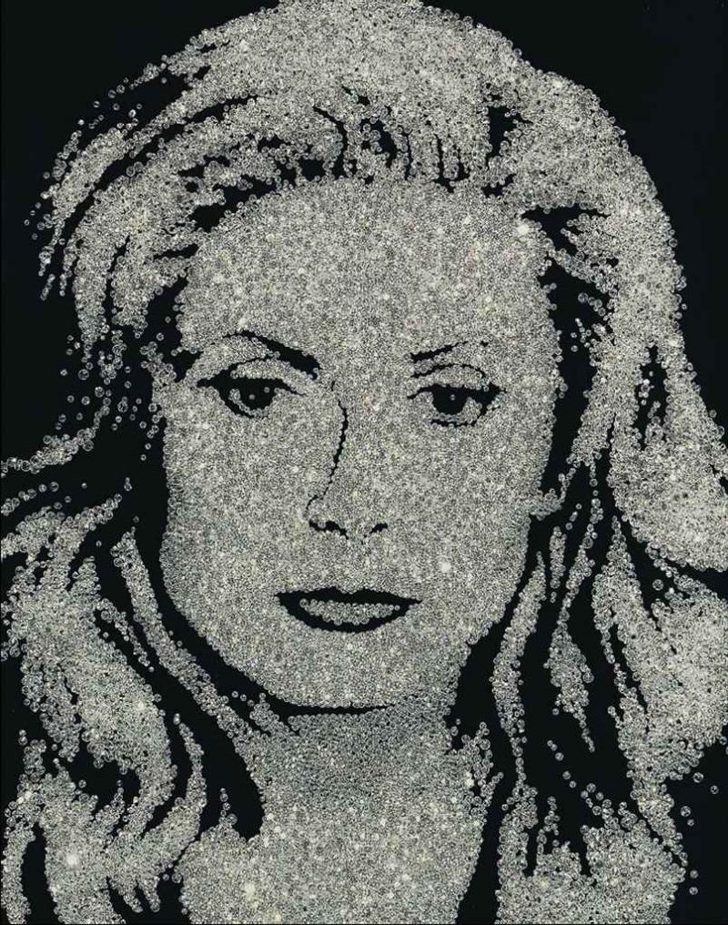 Vik Muniz | Catherine Deneuve (from the Diamond series) (2004) | MutualArt