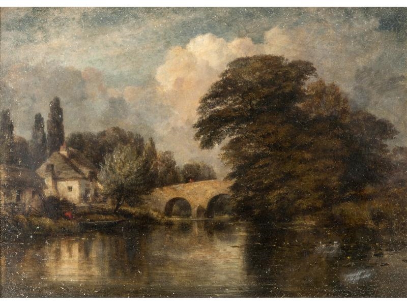 Edward William Cooke | Godstow Bridge Oxford (1859) | MutualArt