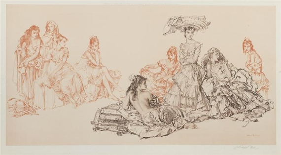 William Russell Flint | 3 Works: Ladies | MutualArt