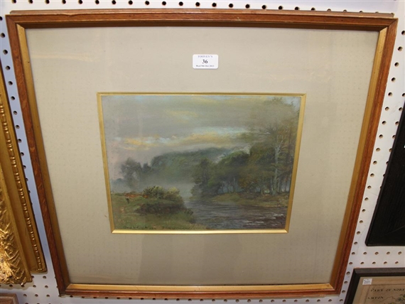 David Waterson | 'S. Esk At Bridgend' (View Of The River) (1917 ...