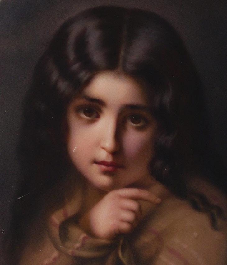 Unknown | Portrait plaque of indigent child/waif | MutualArt