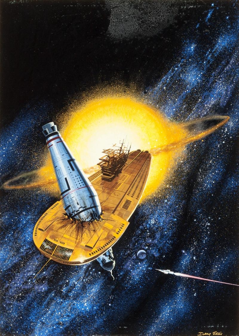 Dean Ellis | Space Angel, paperback cover, 1979 (1979) | MutualArt