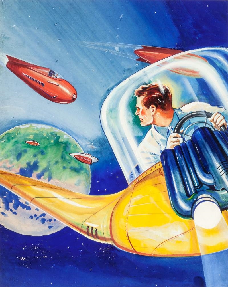 Rod Ruth | Secret of Planetoid 88, Amazing Stories Science Fiction pulp ...