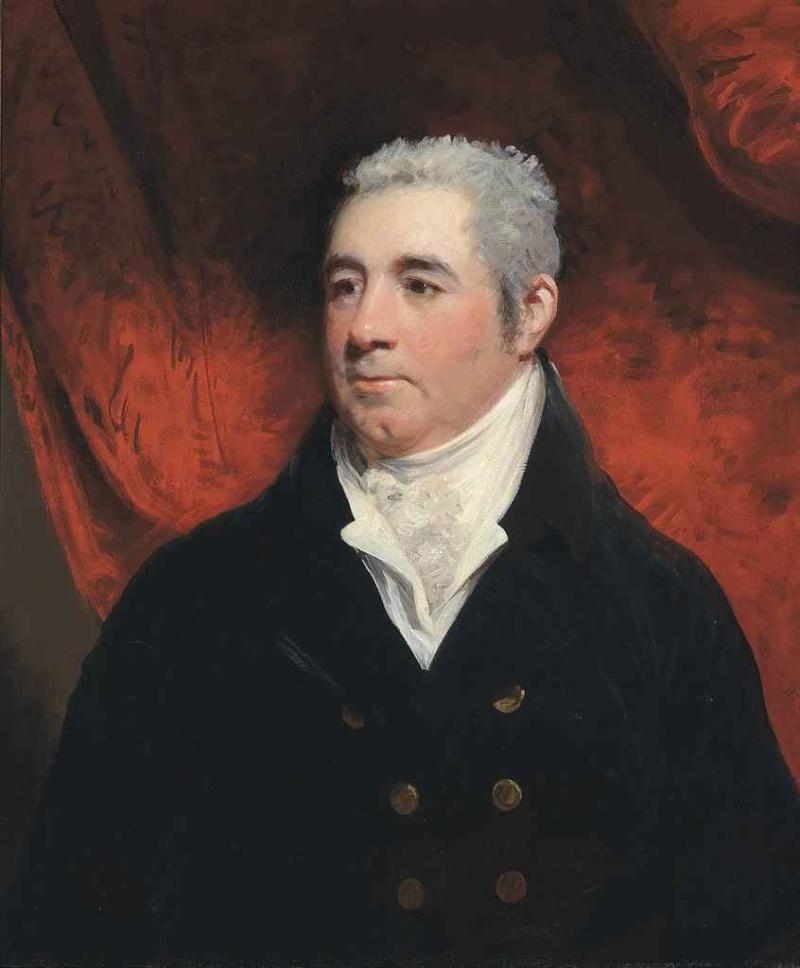 John Hoppner | Portrait of a gentleman, half-length, in a black coat ...