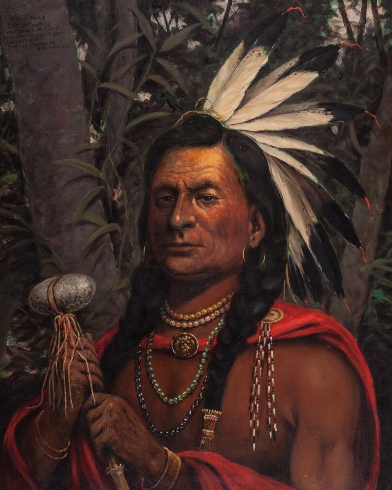 Henry Herman Cross | Rain in the Face, Sioux Chief (1892) | MutualArt