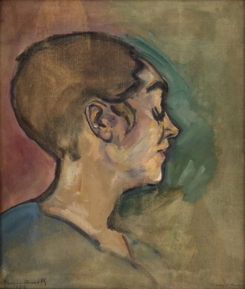 Morgan Russell | Portrait Study (1917) | MutualArt