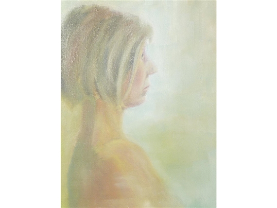 John Blenkinsopp | Seated female nude with the sea in the background ...