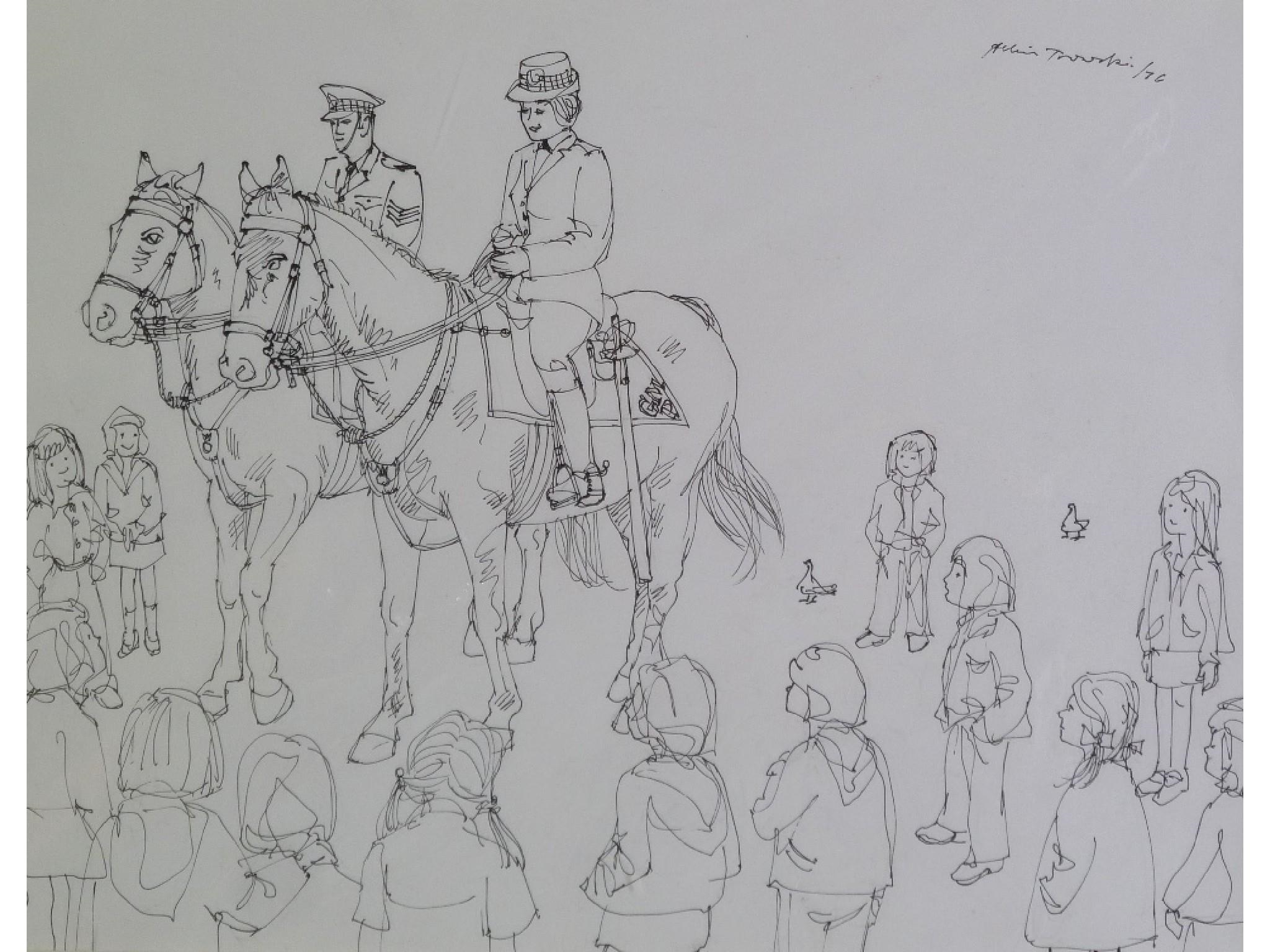 Albin Trowski | 4 works: Manchester Mounted Police; The Crown Court ...